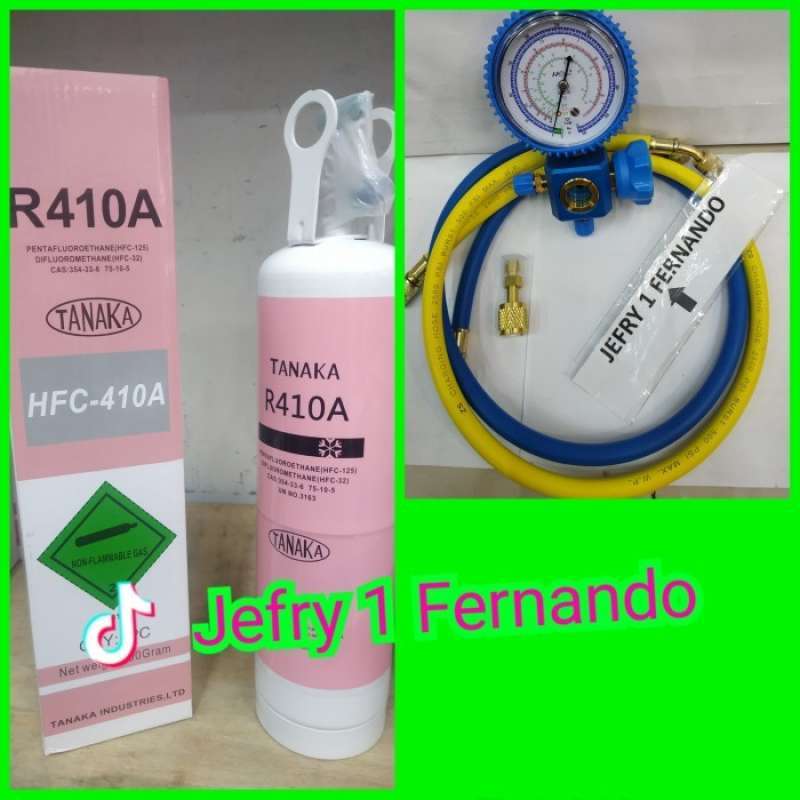 Jual PAKET ISI FREON AC RUMAH R410A FREON+ADAPTOR r410a+ SELANG ...