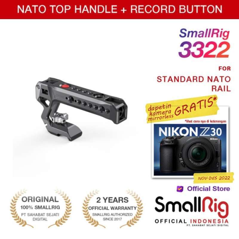 Promo SmallRig NATO Top Handle with Record Start/Stop Remote Trigger ...