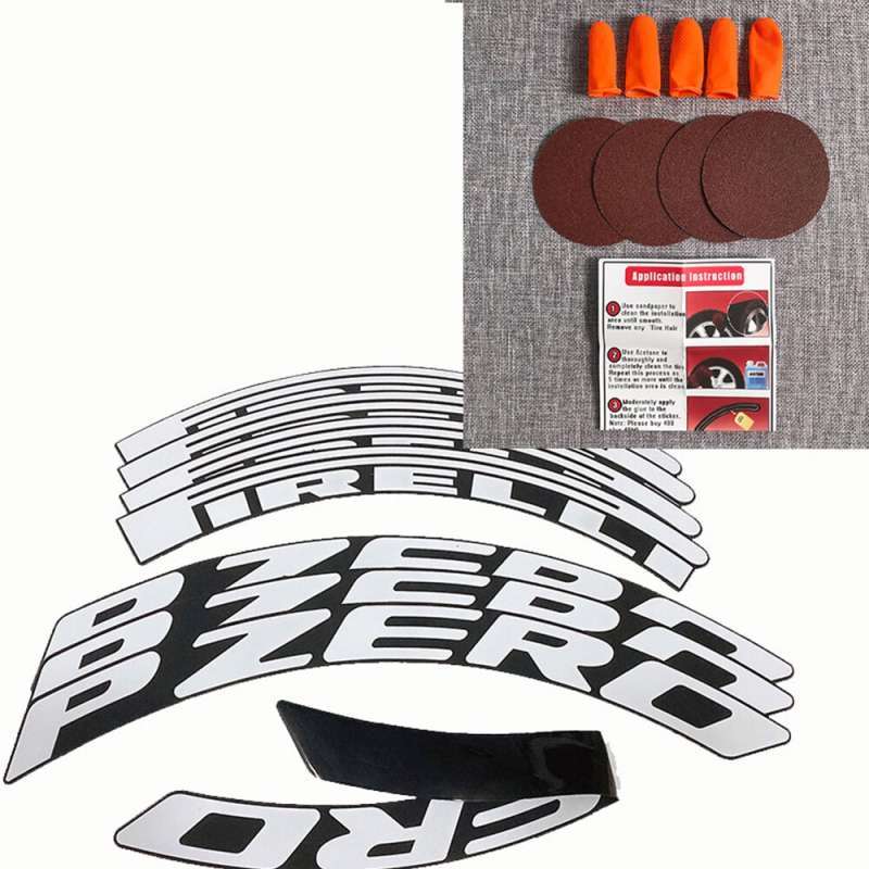 Jual (1 PZERO IRELLI) 3D Ban Mobil Huruf Stiker Ban Huruf Roda Logo ...