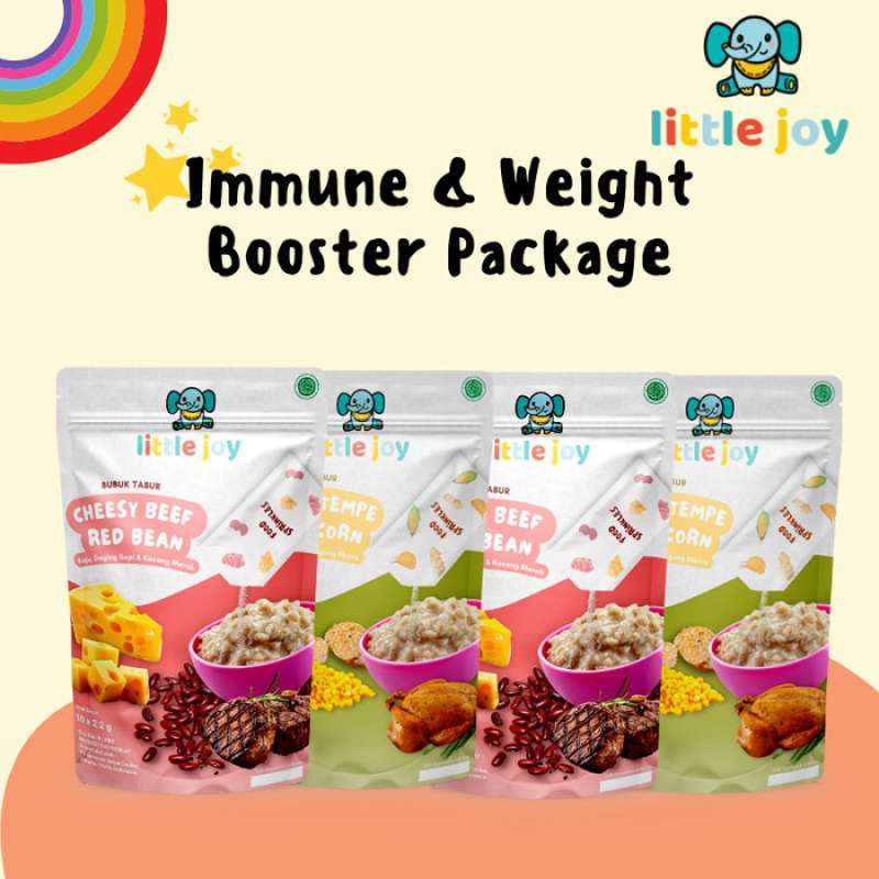 Promo (Bundling) Little Joy Bubuk Tabur Gizi Mpasi Bayi - Immune Weight ...