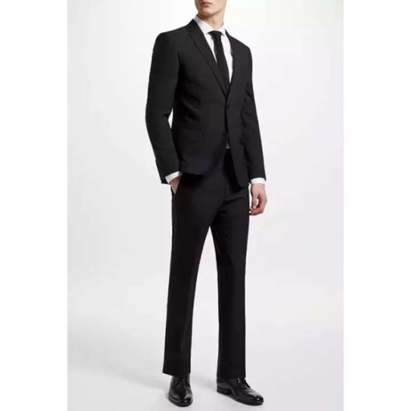 Promo PAKET SETELAN JAS RESMI FORMAL HITAM SUPER CASUAL BLACK 2IN1 ...
