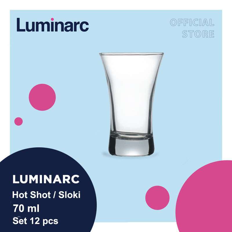 Jual Luminarc Hot Shot 7 cl / Sloki 70 ml / Set 12 pcs di Seller Bursa ...