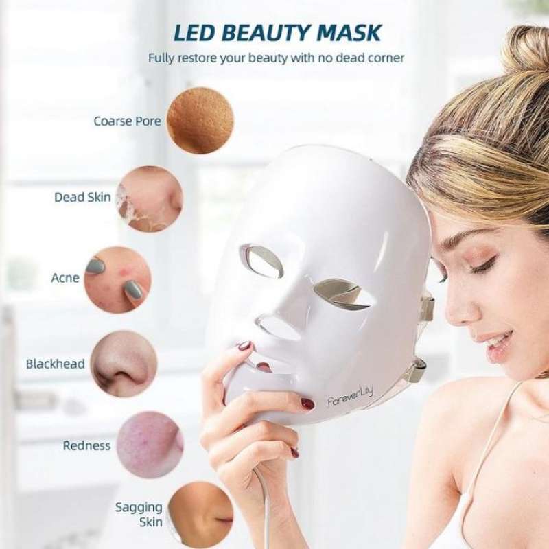 Jual light Masker led 7in1 colour warna led mask masker sinar ...