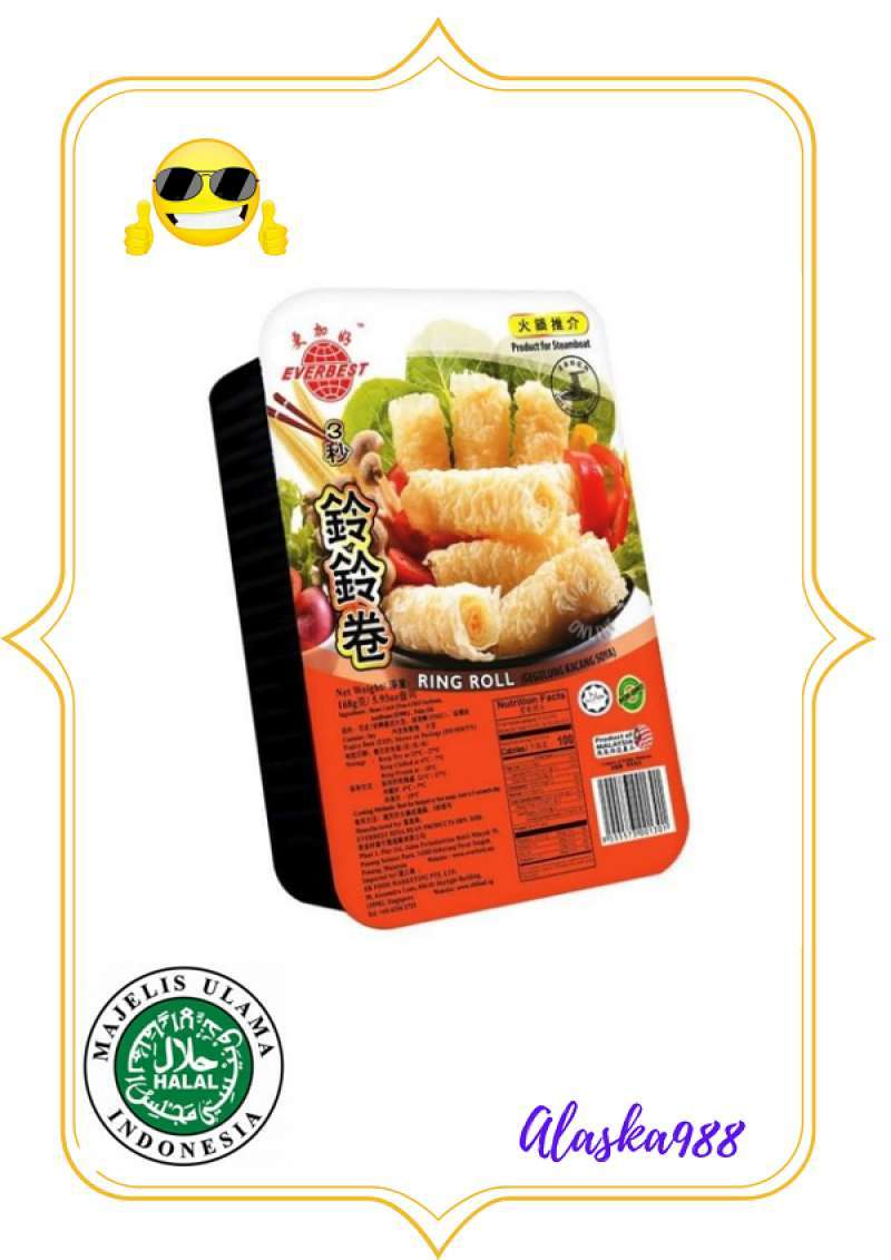 Jual EVERBEST RING ROLL / KULIT PANGSIT STEAMBOAT - RINGROLL KEMBANG ...