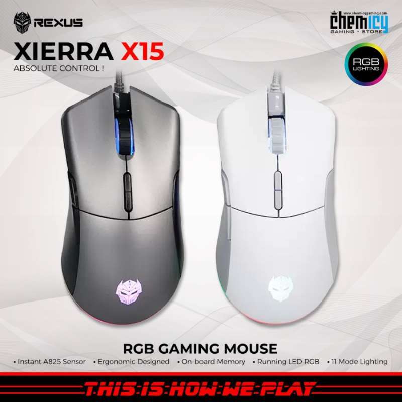 Jual Rexus Xierra X15 RGB Gaming Mouse di Seller Chemicy Gaming - Kota ...