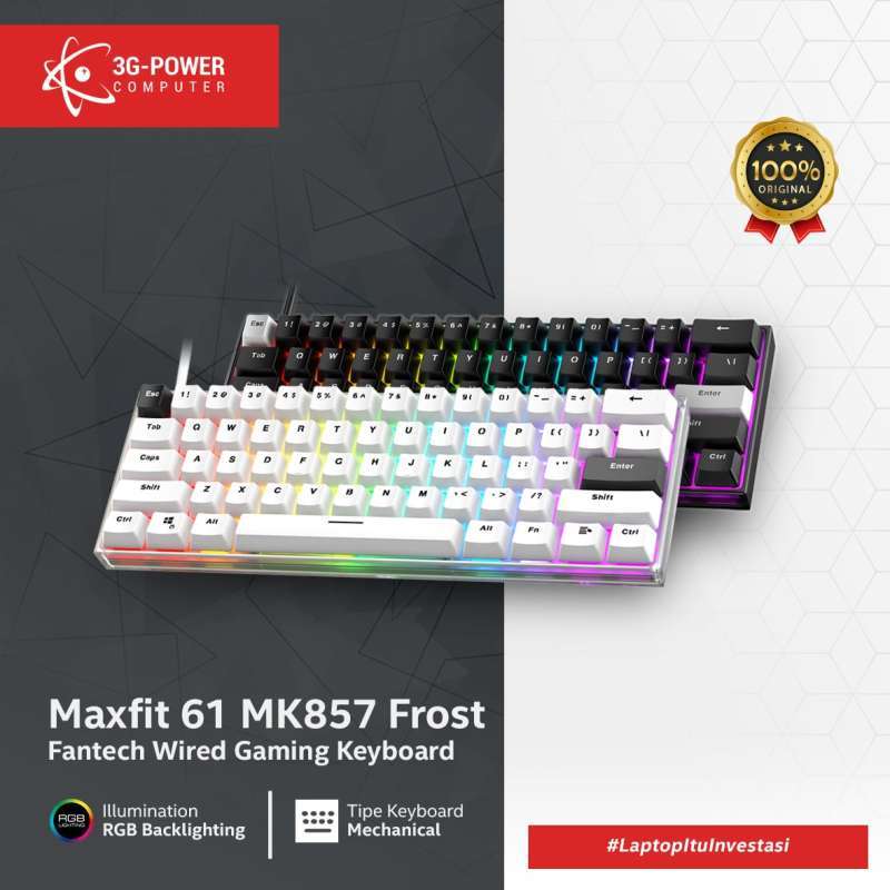 Jual Fantech MAXFIT61MK857 FROST Wireless Hostwap Mechanical Gaming ...