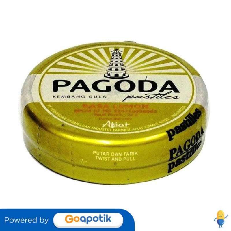 Jual PAGODA PASTILLES RASA LEMON 20 GRAM KALENG di Seller Apotek ...