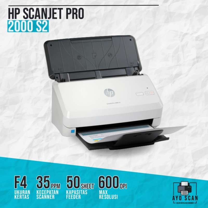 Jual Scanner Hp Scanjet Pro 2000 S2 Duplex Adf - 35 Ppm - A4/Legal ...