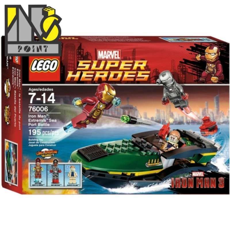 Jual Lego 76006 - Super Heroes - Iron Man: Extremis Sea Port Battle Di ...