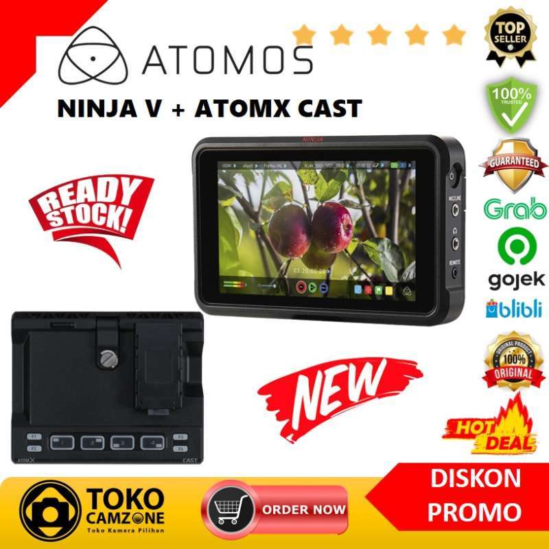 Jual Atomos Ninja V 5 Inch 4k Hdmi + Atomx Cast Hdmi Recording Monitor ...