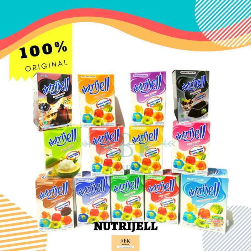 Jual Nutrijell / Nutrijel Ukuran Ekonomis 10 Gr ( 1 Box) Isi 12 Sachet ...