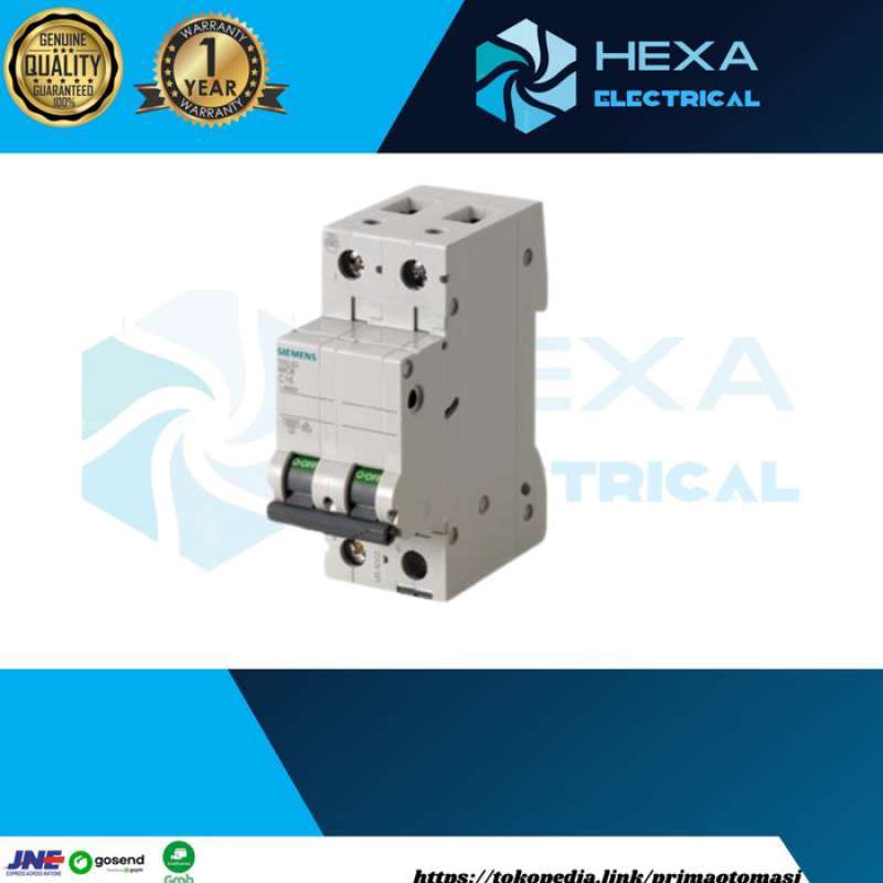Jual Siemens 5sl6206-7cc Mcb 2 Pole 6 A - 6 Ka - C6 Di Seller Umar ...