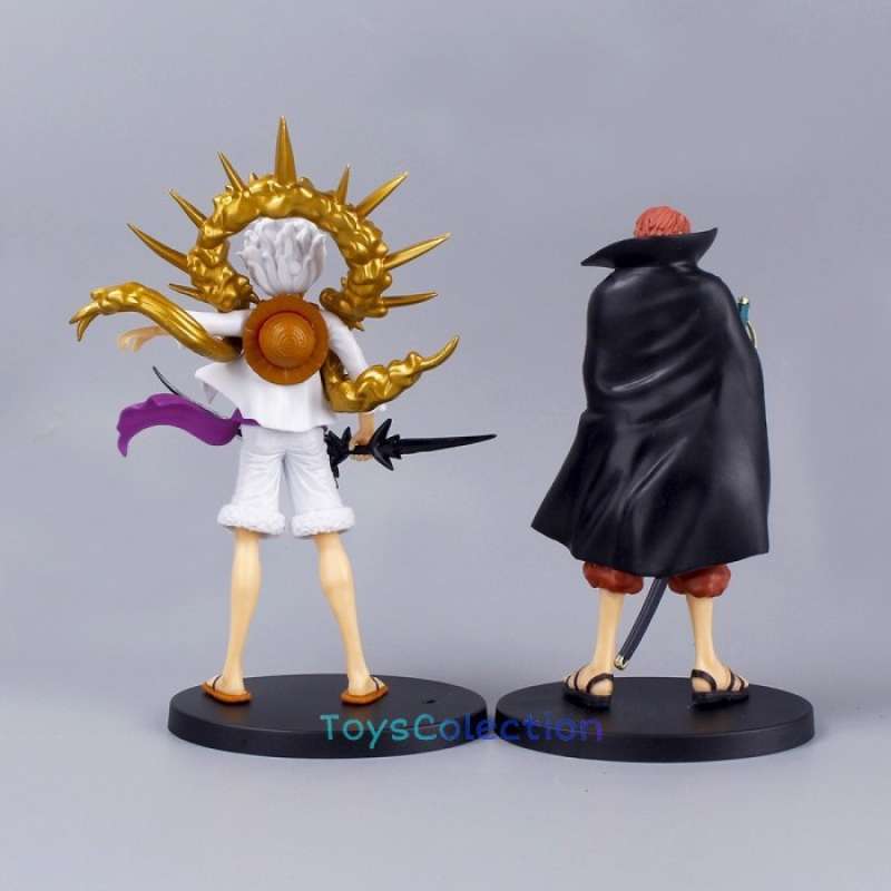 Promo ACTION FIGURE ONE PIECE LUFFY GEAR 5 SUN GOD SHANKS RED HAIR DFX ...