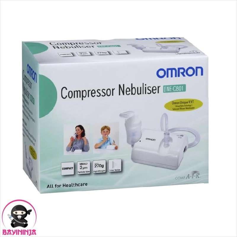 Jual OMRON Compressor Nebulizer NE C801 di Seller BAYININJA Official ...