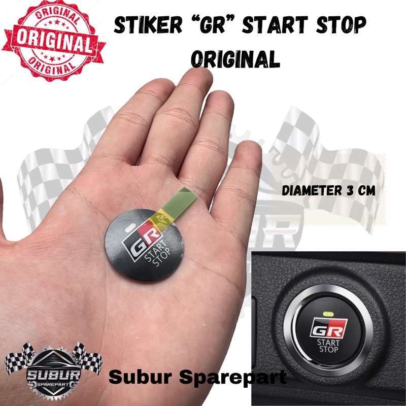 Promo Stiker GR Start Stop Button Fortuner Yaris Original Diskon 1% di ...