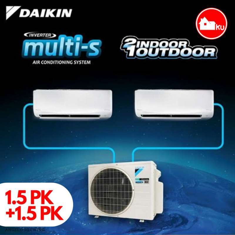 Jual AC DAIKIN MULTI S 2 KONEKSI MKC70SVM4 (1.5PK+1.5PK) di Seller ...