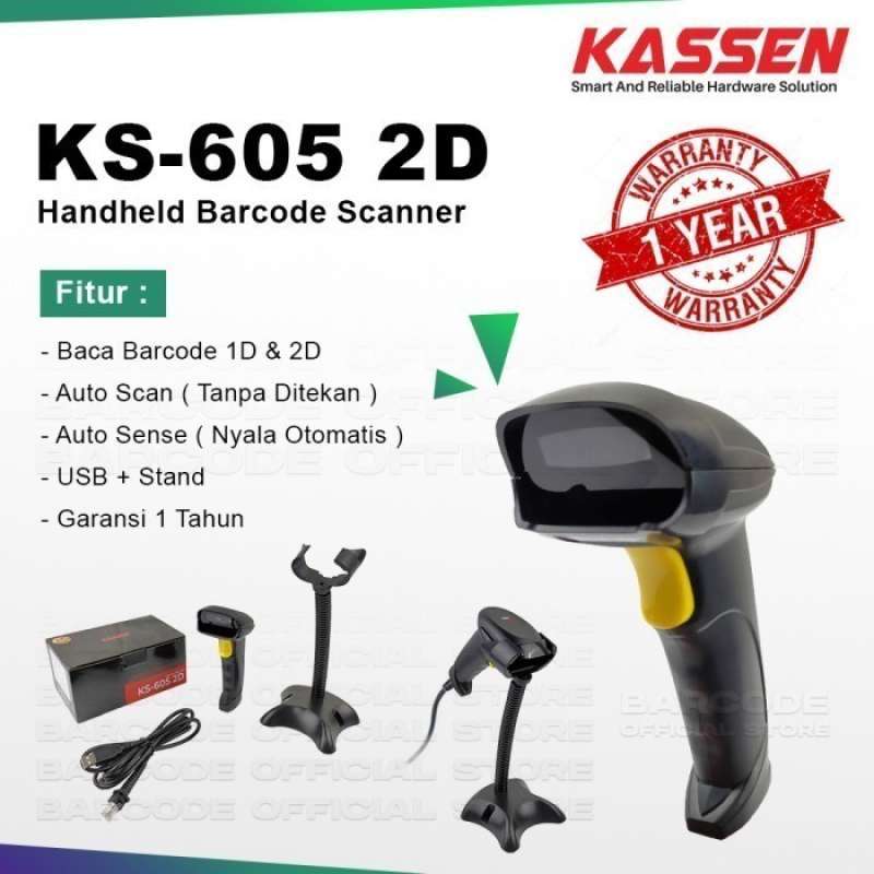 Promo Scanner Barcode Kassen Ks-601 Usb Scan Resi Pengiriman Ekspedisi ...