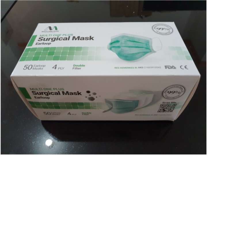Jual Masker Medis 4 Ply Premium Multi One Plus Earloop - 1Box - 50pcs ...