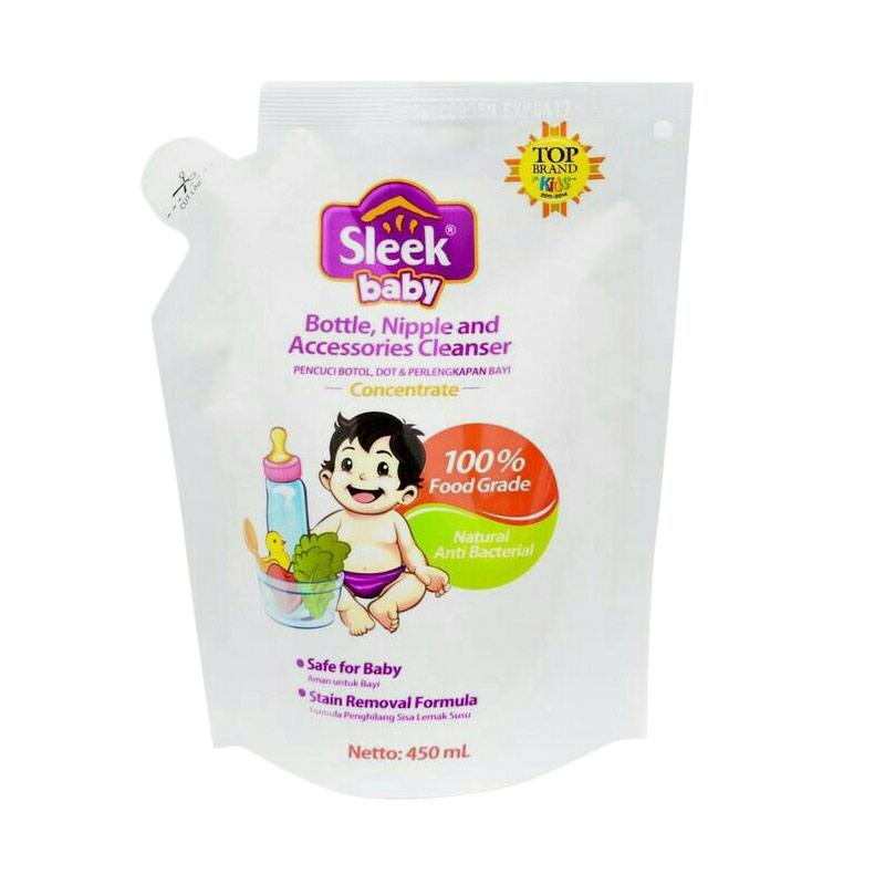 Jual Sleek Baby Liquid Bottle, Nipple and Accessories Cleanser Refill ...
