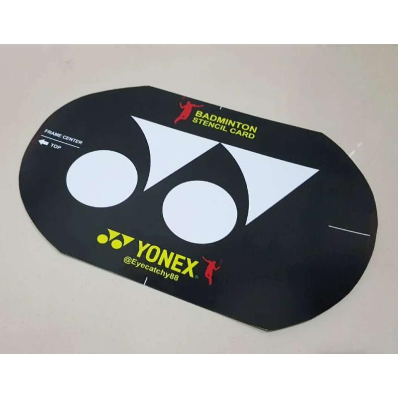 Jual Badminton Raket Stencil Card/ Logo Raket/ Cetakan Raket/ Racket ...