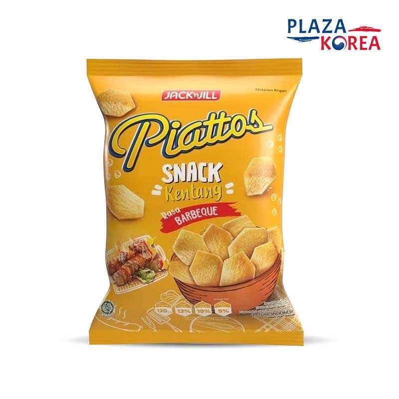 Jual PIATTOS SNACK POTATO CHIPS (BBQ) - CEMILAN KRIPIK KENTANG di ...
