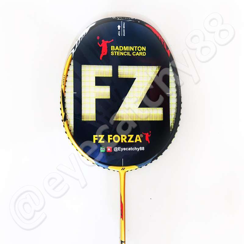 Jual Badminton Raket Stencil Card/ Logo Raket/ Cetakan Raket/ Racket ...