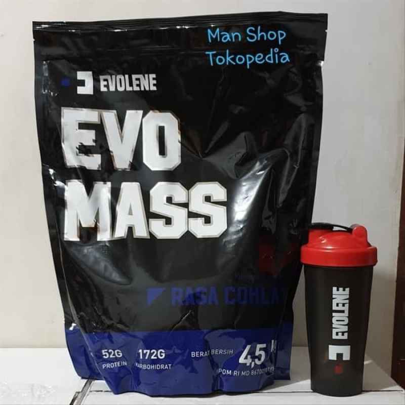 Jual Evolene Evomass 10 Lbs 4.5 Kg Evo Mass Gainer 10lbs 4,5kg Bpom Di ...