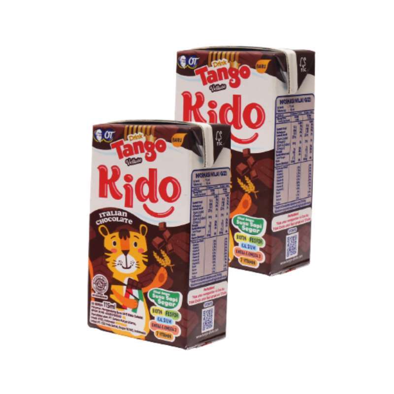 Jual [DAPAT 2] TANGO KIDO Rasa Chocolate Drink SUSU UHT Sapi Segar 115 ...