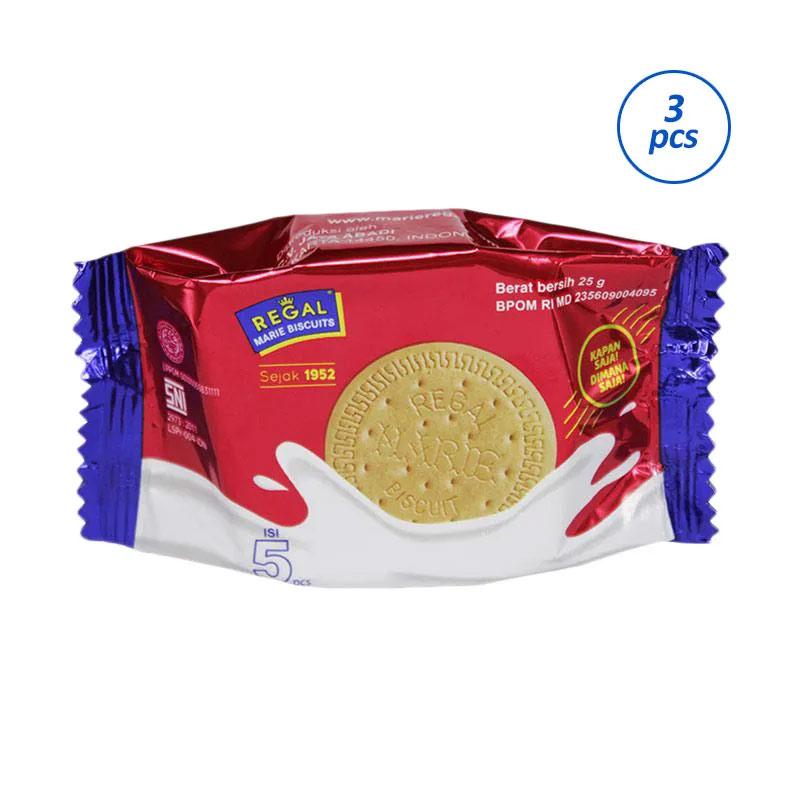 Jual WHS - REGAL Biskuit Marie [25g/ 3 pcs] di Seller Bliblimart Snack ...