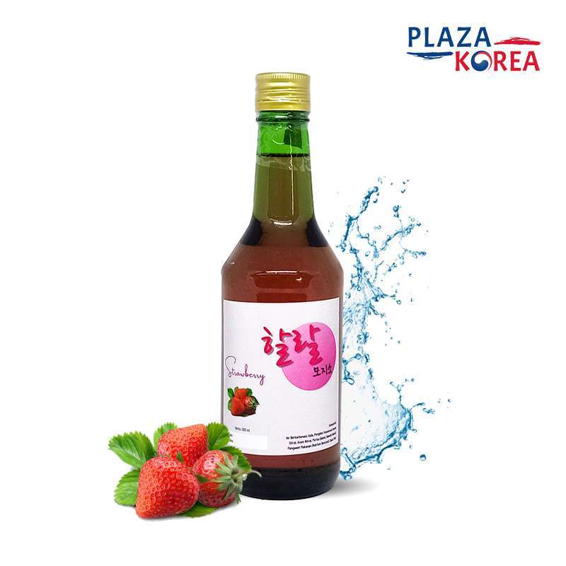 Jual Mojiso Mocktail Korean Strawberry Sparkling Water [360 mL] di ...