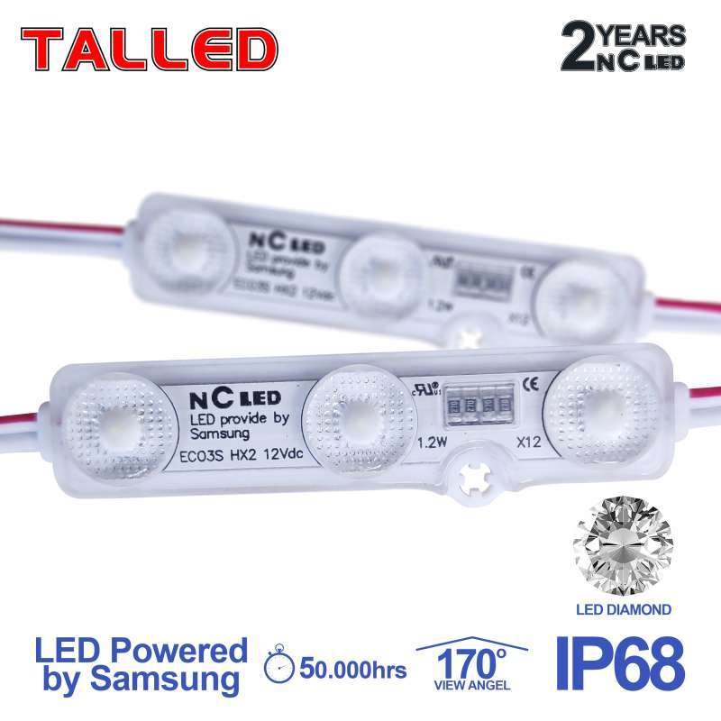 Jual LAMPU MODUL NC LED 3 MATA 2835 1.2W DIAMOND POWERED BY SAMSUNG ...