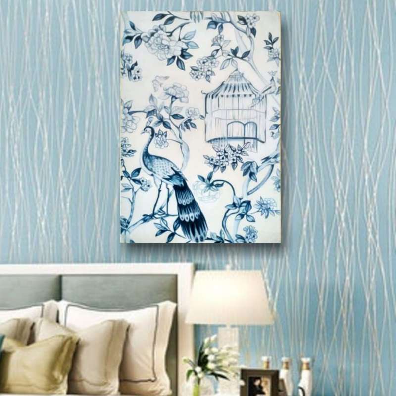 Jual Lukisan Burung Merak Merpati Kenari Unik Minimalis 3D Ukuran ...