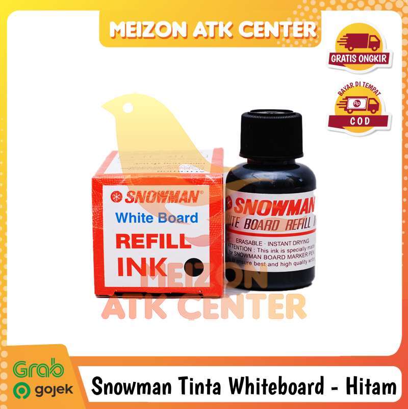 Jual Isi tinta spidol white board refill Marking ink SNOWMAN [1 PCS ...