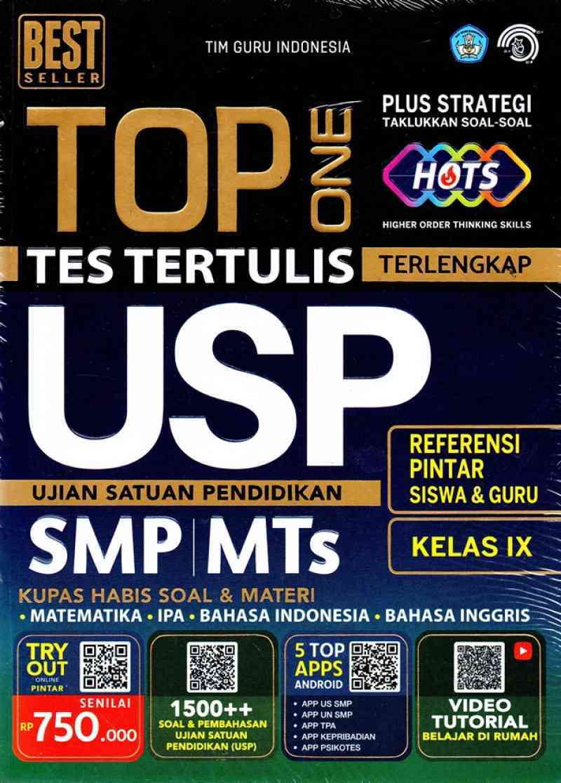 Jual TOP ONE TES TERTULIS TERLENGKAP USP SMP-MTS KELAS IX di Seller ...