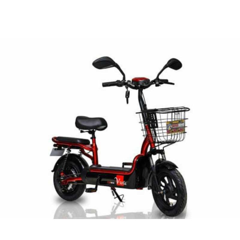Promo Sepeda Listrik Indobike Viola Merah KHUSUS Jabodetabek Diskon 11% ...