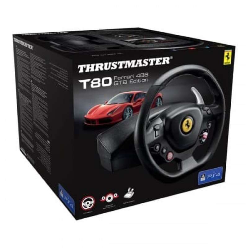 Jual Thrustmaster T80 Ferrari 488 GTB Edition Racing Wheel for PS4-PC ...