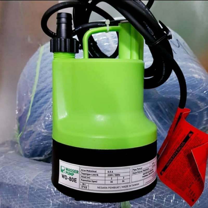 Jual Pompa celup WASSER WD 80 E manual / submersible pump kolam non ...