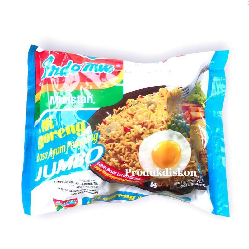 Promo Indomie Goreng Jumbo 127gr Ayam Panggang Diskon 3% di Seller ...