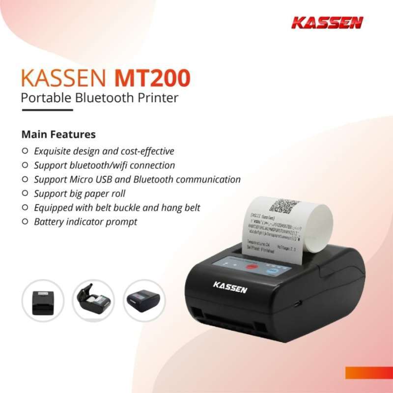 Jual Mini Printer Bluetooth Kassen Mt200 Moka Olsera Pos Gp-58130iic ...