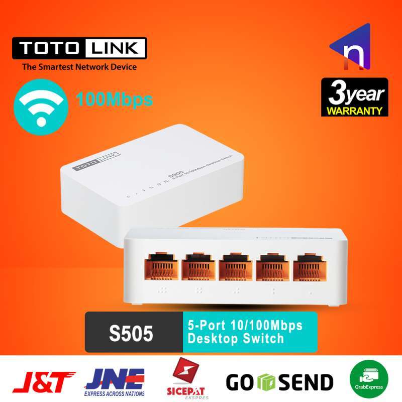 Jual Totolink S505 Switch Desktop 5 Port 10 100Mbps di Seller ...