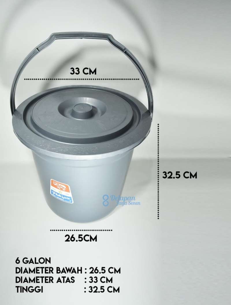 Promo Ember 23 Liter | Ember 6 Galon | Ember Plastik Tutup Diskon 14% ...