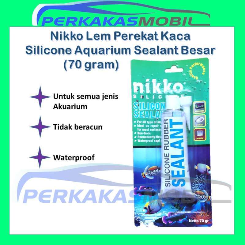 Promo Nikko Lem Perekat Silicone Silikon Sealant Kaca Akuarium Aquarium ...