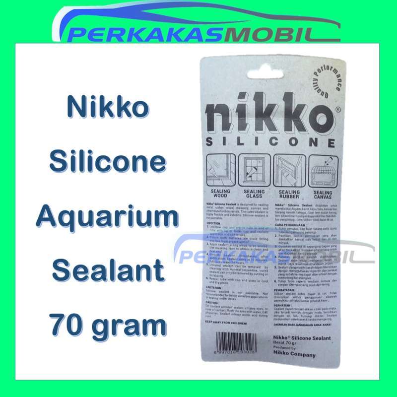 Promo Nikko Lem Perekat Silicone Silikon Sealant Kaca Akuarium Aquarium ...