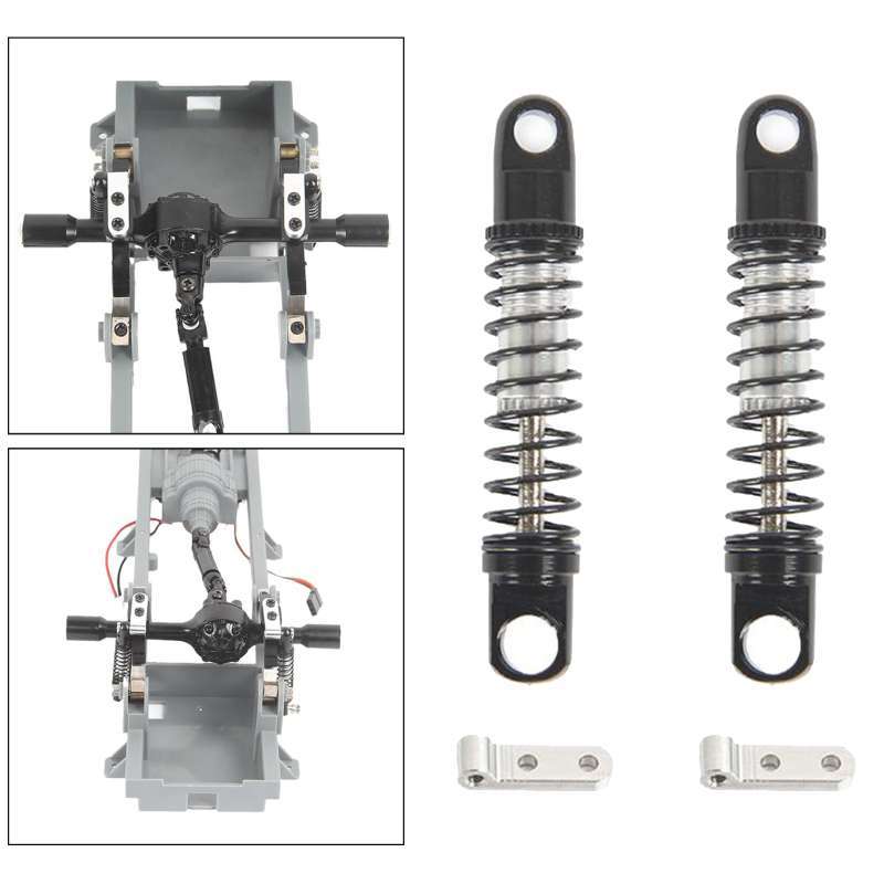 Promo 1:10 RC Aluminum Shock Absorber Damper for WPL D12 RC Drift Car ...