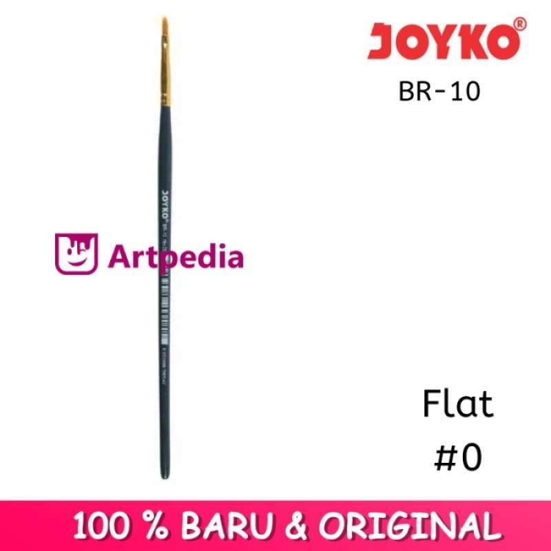 Jual Kuas Lukis Joyko Br-10 No.0 Flat - Joyko Art Brush Flat No.0 Di ...