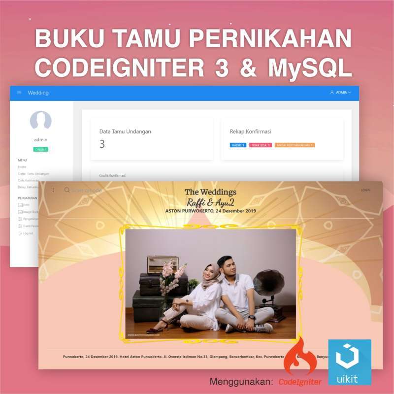 Jual Source Code Aplikasi Web Buku Tamu Pernikahan Wedding Online ... Jual Source Code Aplikasi Web Buku Tamu Pernikahan Wedding Online ...