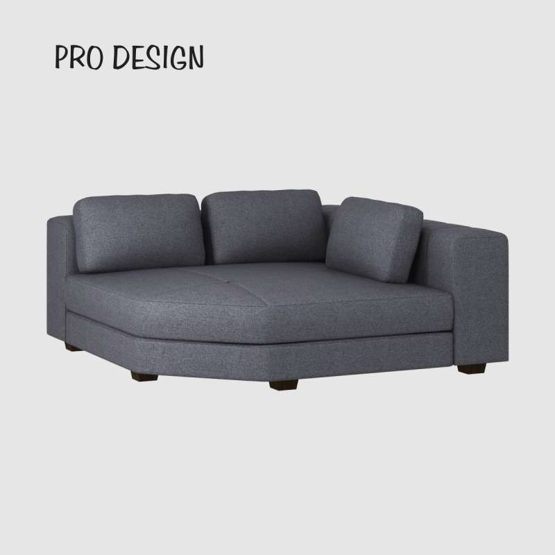 Promo Pro Design Mal Sofa Modular Sudut Fabric - Grey Diskon 24% Di ...