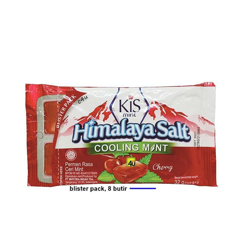 Promo KIS Himalayan Salt Cooling CHERRY Mint Candy - Blister Pack [32gr ...