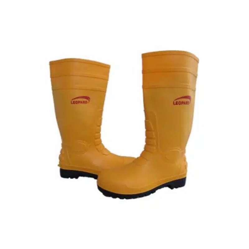 Promo Sepatu Boots Proyek Rubber Safety Leopard Diskon 20% Di Seller ...