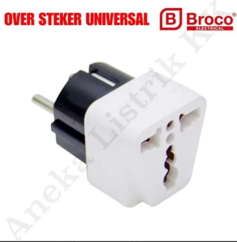 Jual BROCO OVER STEKER UNIVERSAL ADAPTOR 3 KE 2 MODEL WONPRO 1391055 ...
